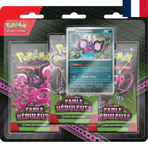 Pokemon EV6.5 – Fable Nébuleuse Tripack Blister Pêchaminus - VintiCards
